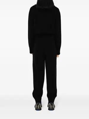 Burberry Logo-embroidered Wool-blend Jacket
