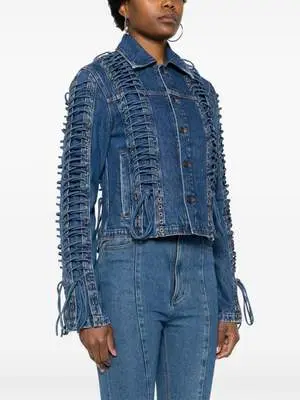 JEAN PAUL GAULTIER Lace-up Denim Jacket