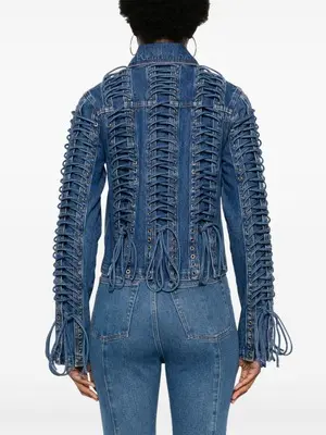 JEAN PAUL GAULTIER Lace-up Denim Jacket
