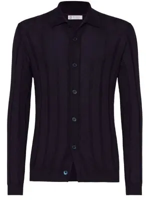 Brunello Cucinelli Ribbed Cashmere Cardigan