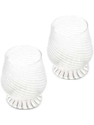 Christofle Tourbillon Water Goblets - White