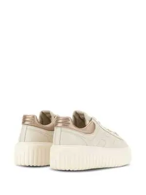 Hogan H-stripes Lace-up Sneakers - Neutrals