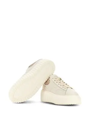 Hogan H-stripes Lace-up Sneakers - Neutrals