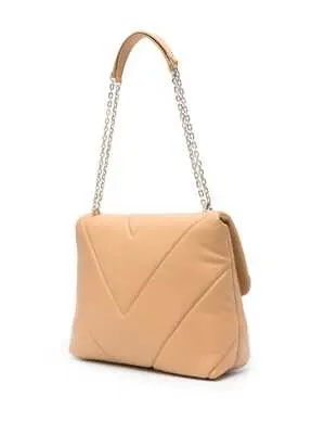 Patrizia Pepe Padded Leather Shoulder Bag