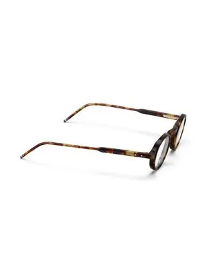 Thom Browne Tortoiseshell Round-frame Glasses