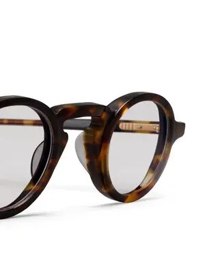 Thom Browne Tortoiseshell Round-frame Glasses
