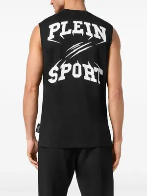 PLEIN SPORT Logo-print Tank Top