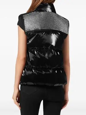 Philipp Plein Crystal-embellished Padded Gilet