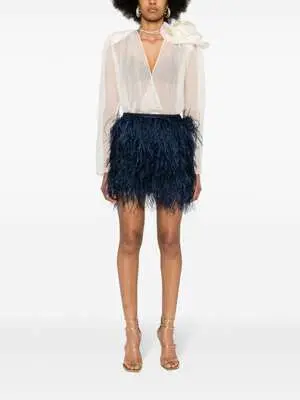 Dorothee Schumacher Feather Appliqué Mini Skirt