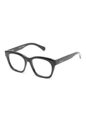 Chloé Logo-embossed Glasses - Black