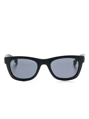 BOSS Logo Square-frame Sunglasses - Black