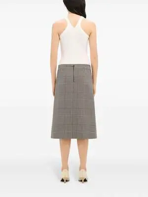 COURREGES Logo-embroidered Ribbed Tank Top - White