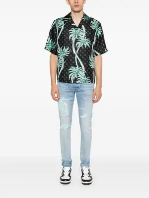 Amiri Varsity Logo Skinny Jeans