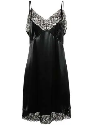 Balenciaga Lace-embellished Midi Dress - Black