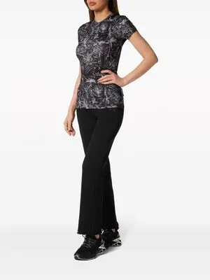 PLEIN SPORT Graphic-print Compression T-shirt - Black