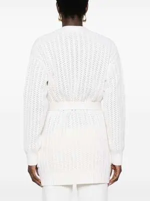 Max Mara Balzac Open-front Cardigan - White