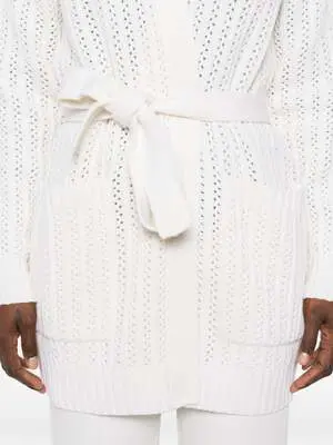 Max Mara Balzac Open-front Cardigan - White