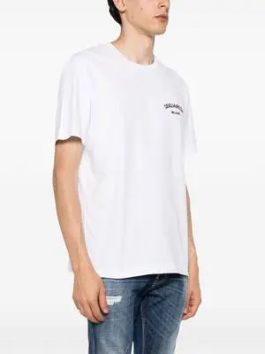 Dsquared2 Logo-embroidered Cotton T-shirt - White