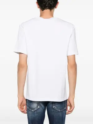 Dsquared2 Logo-embroidered Cotton T-shirt - White