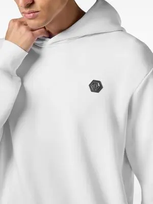 Philipp Plein Rhinestone-embellished Hoodie - White