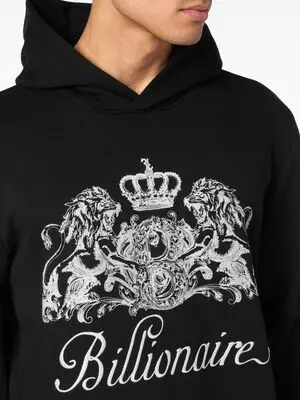 BILLIONAIRE Logo-print Cotton Hoodie