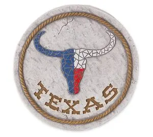 ZINGZ & THINGZ Zingz & Things Texas Proud Stepping Stone Lon Ghorn Flag - One-color