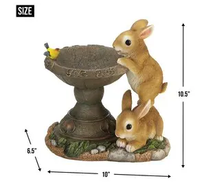 ZINGZ & THINGZ Playful Bunnies Bird Feeder