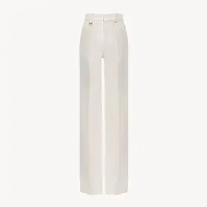 Chloé Tailored Pants In Brushed Cotton