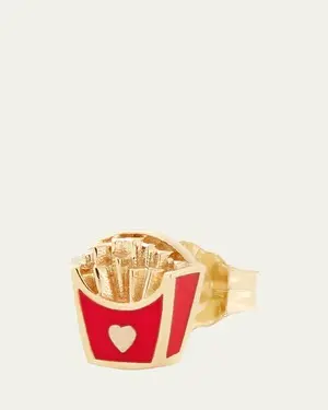 Alison Lou 14k Yellow French Fry Stud Earring - Gold