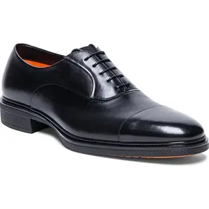 Santoni Cap Toe Oxford - Black