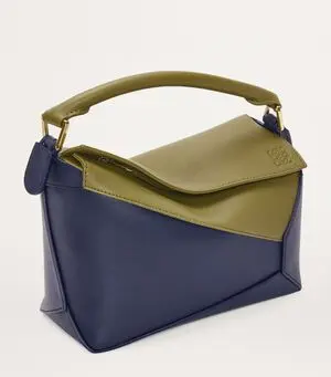 Loewe Small Leather Puzzle Edge Top-handle Bag