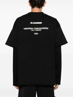 JIL SANDER Logo-print Layered T-shirt