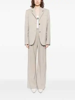Loewe Tied-back Wool Blazer - Neutrals