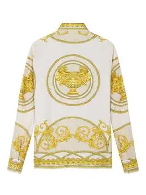 Versace La Coupe Des Dieux Silk Shirt - Neutrals