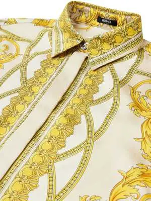 Versace La Coupe Des Dieux Silk Shirt - Neutrals
