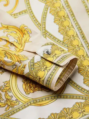 Versace La Coupe Des Dieux Silk Shirt - Neutrals