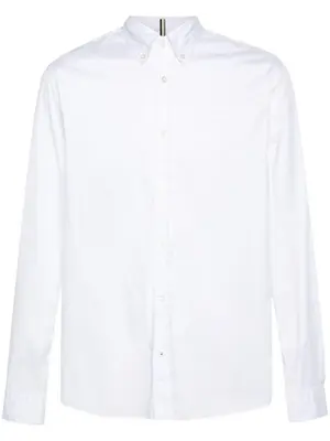 BOSS Logo-embroidered Poplin Shirt