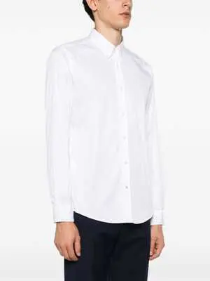 BOSS Logo-embroidered Poplin Shirt