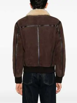 TOM FORD Shearling-collar Suede Jacket