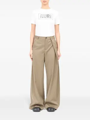 MAISON MARGIELA Tailored Wide-leg Trousers - Neutrals