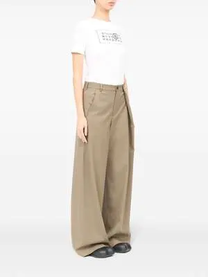 MAISON MARGIELA Tailored Wide-leg Trousers - Neutrals