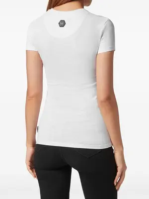 Philipp Plein Tattoo-embellished T-shirt - White