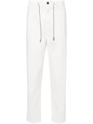 Eleventy Pleat-detail Drawstring Trousers