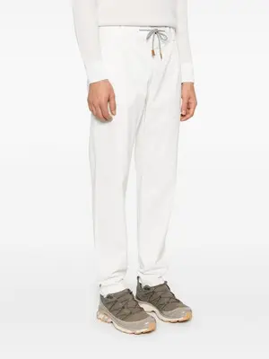 Eleventy Pleat-detail Drawstring Trousers