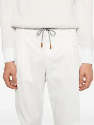 Eleventy Pleat-detail Drawstring Trousers