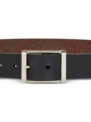 Etro Reversible Leather Belt - Brown