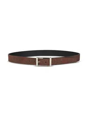 Etro Reversible Leather Belt - Brown