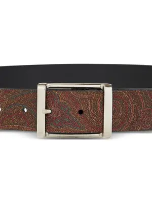 Etro Reversible Leather Belt - Brown
