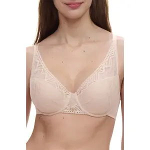 Chantelle Origins Underwire Plunge Bra - Beige Blush