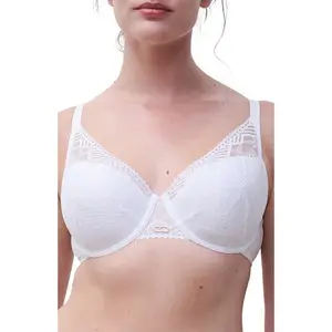 Chantelle Origins Underwire Plunge Bra - White